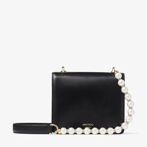Jimmy Choo Avenue Quad Xs Shoulder Bag - Black/Light Gold